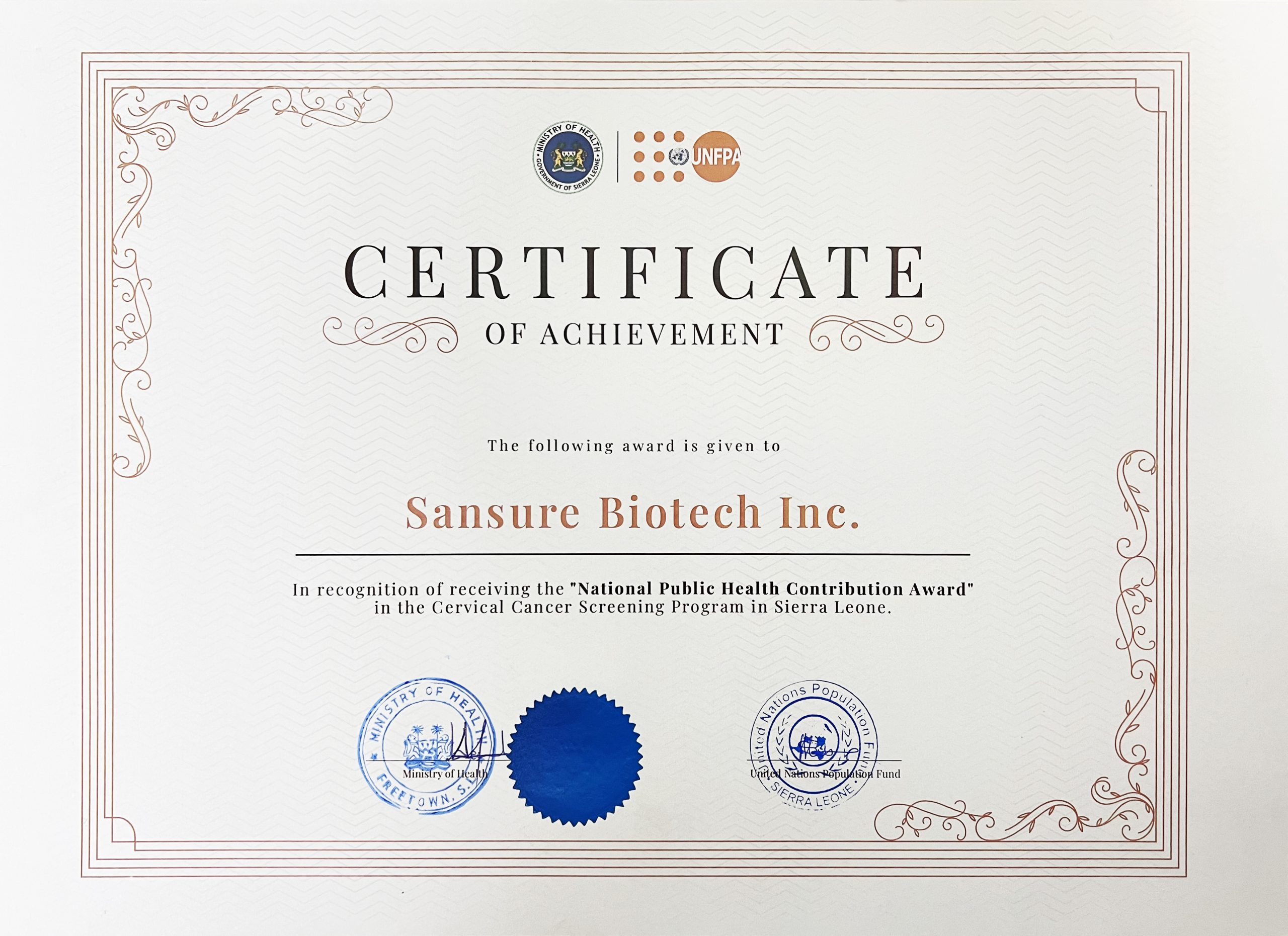 SANSURE - INNOVATING DIAGNOSTICS FOR ALL